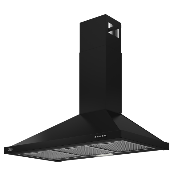 Defy 90cm Chimney Cooker Hood (Black) – DCH90CB – Giovision