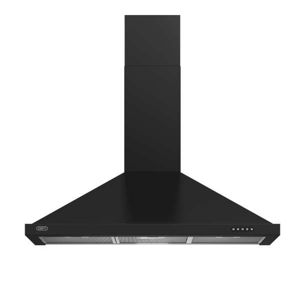 Defy 90cm Chimney Cooker Hood (Black) – DCH90CB – Giovision