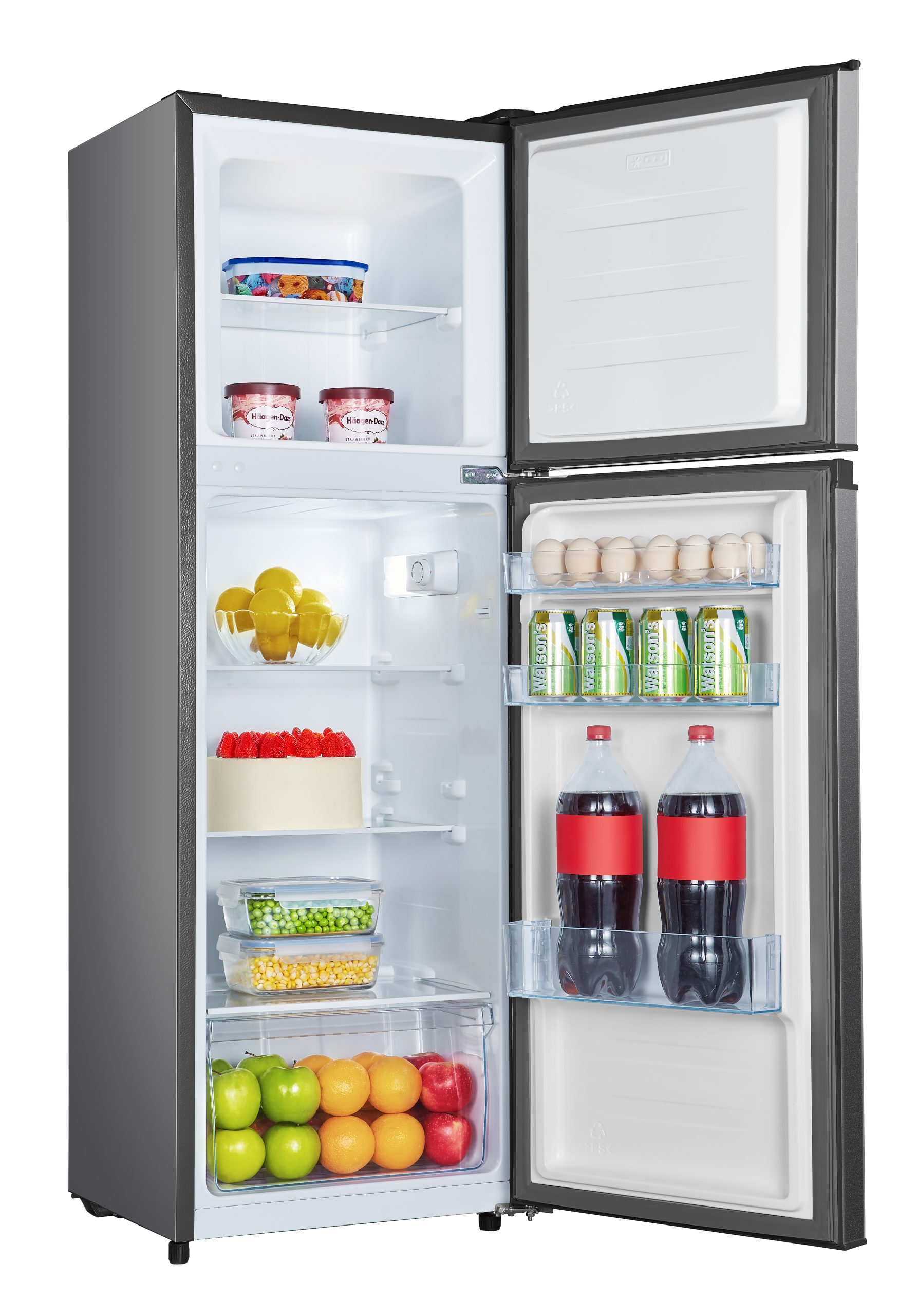 Hisense H225TTS 154 L Titanium Silver Combi Refrigerator | Giovision
