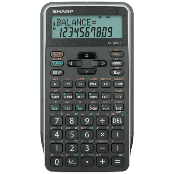 Sharp EL-738 XTB - Advanced Financial Calculator NEW | Giovision