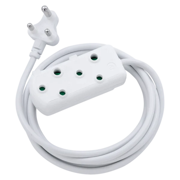 Ellies Side-by-Side Light Duty Extension Lead - 5m | Giovision