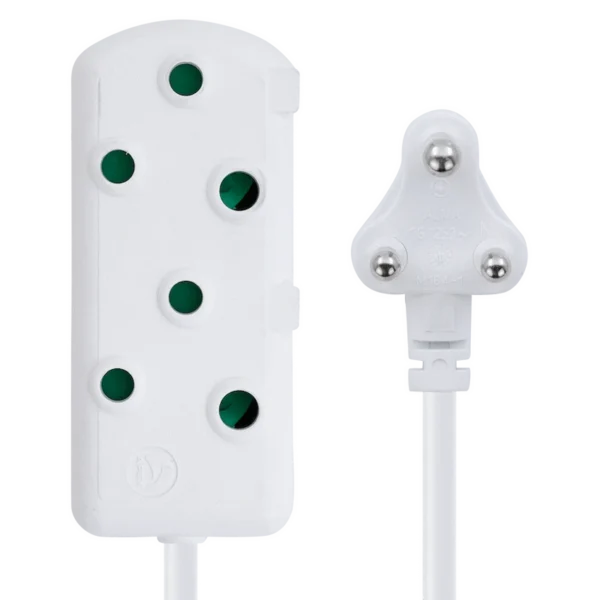 Ellies Side-by-Side Light Duty Extension Lead - 5m | Giovision