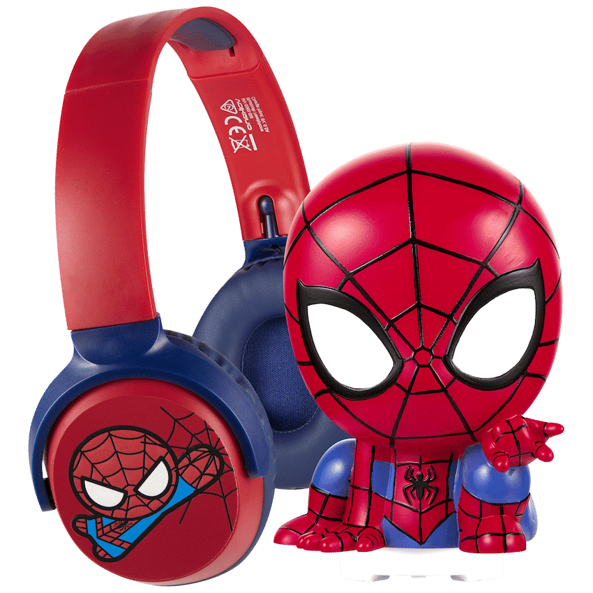 Spider-Man Soft Touch Light with Bluetooth Headphone Combo | Giovision