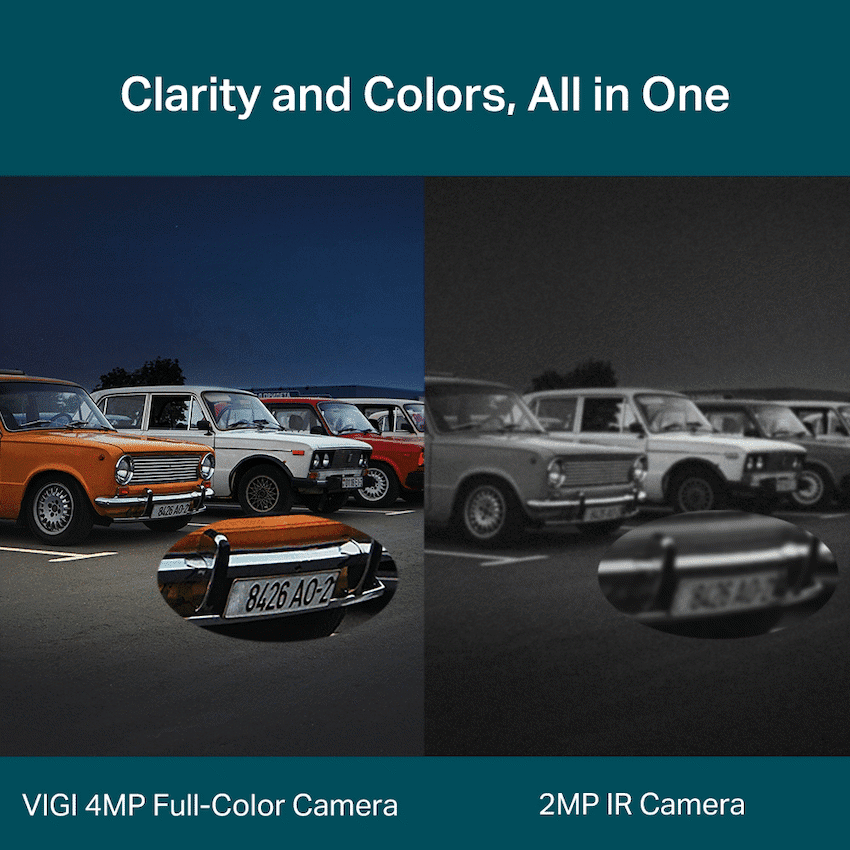 TP-Link Vigi C340 4MP 4mm Outdoor Full-Color Bullet Network Camera ...